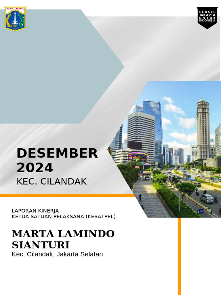 12 FORMAT LAPORAN RENKIN KASATPEL KECAMATAN CILANDAK BULAN DESEMBER ...