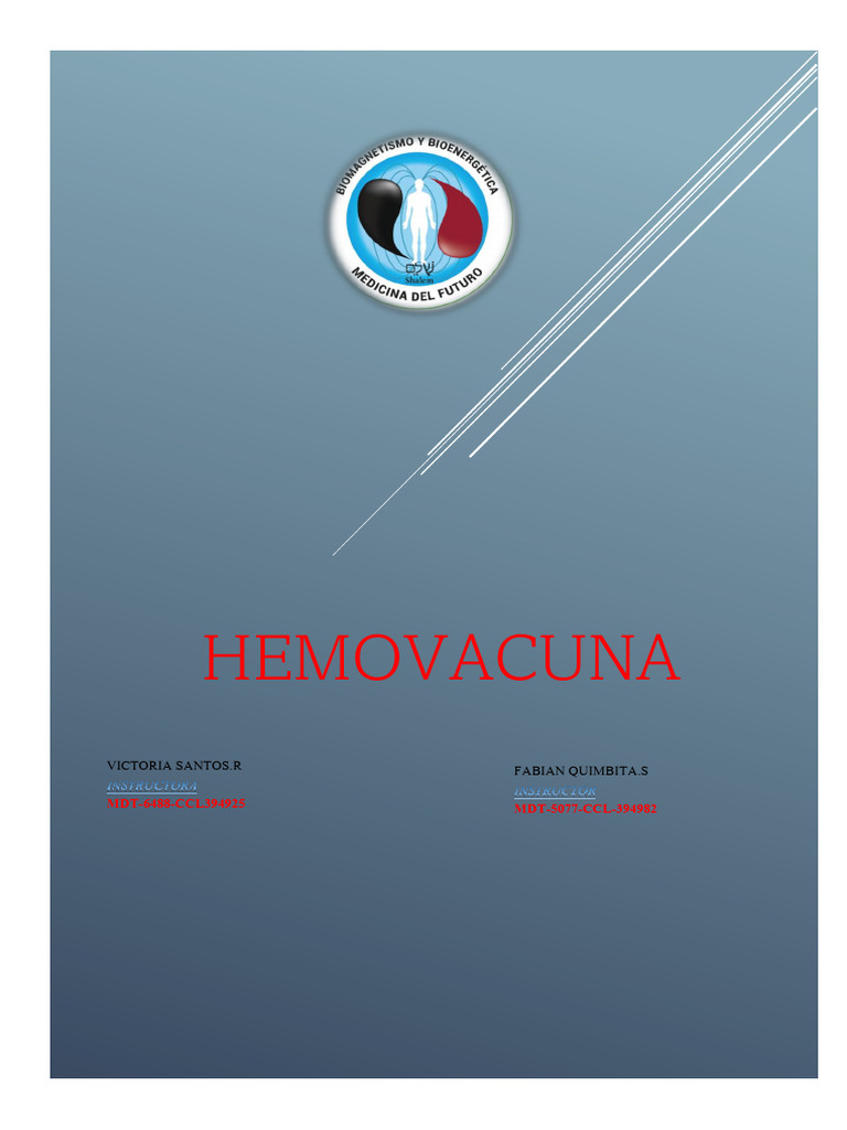 HEMOVACUNA | PDF | Sistema inmune | Infección