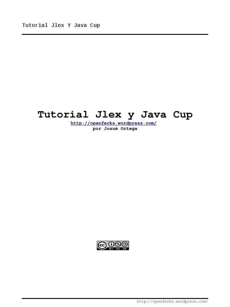Tutorial Jlex Cup | PDF | Informática