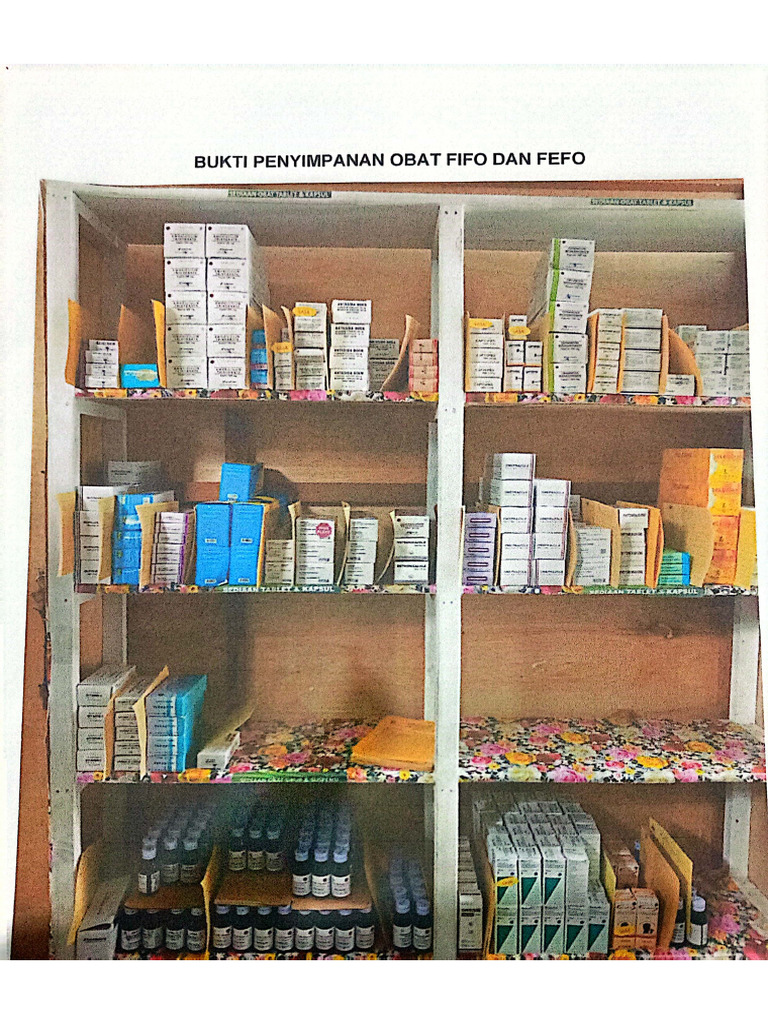 3.10.1.b Bukti Penyimpanan Obat FIFO Dan FEFO | PDF