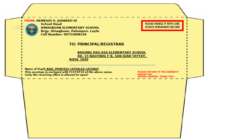 Solicitation Envelope for Mr. and Ms. | PDF