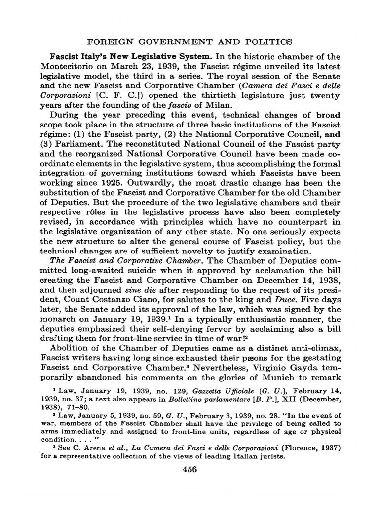 Fascist Italys New Legislative System (Steiner, H. Arthur) (Z-Library ...