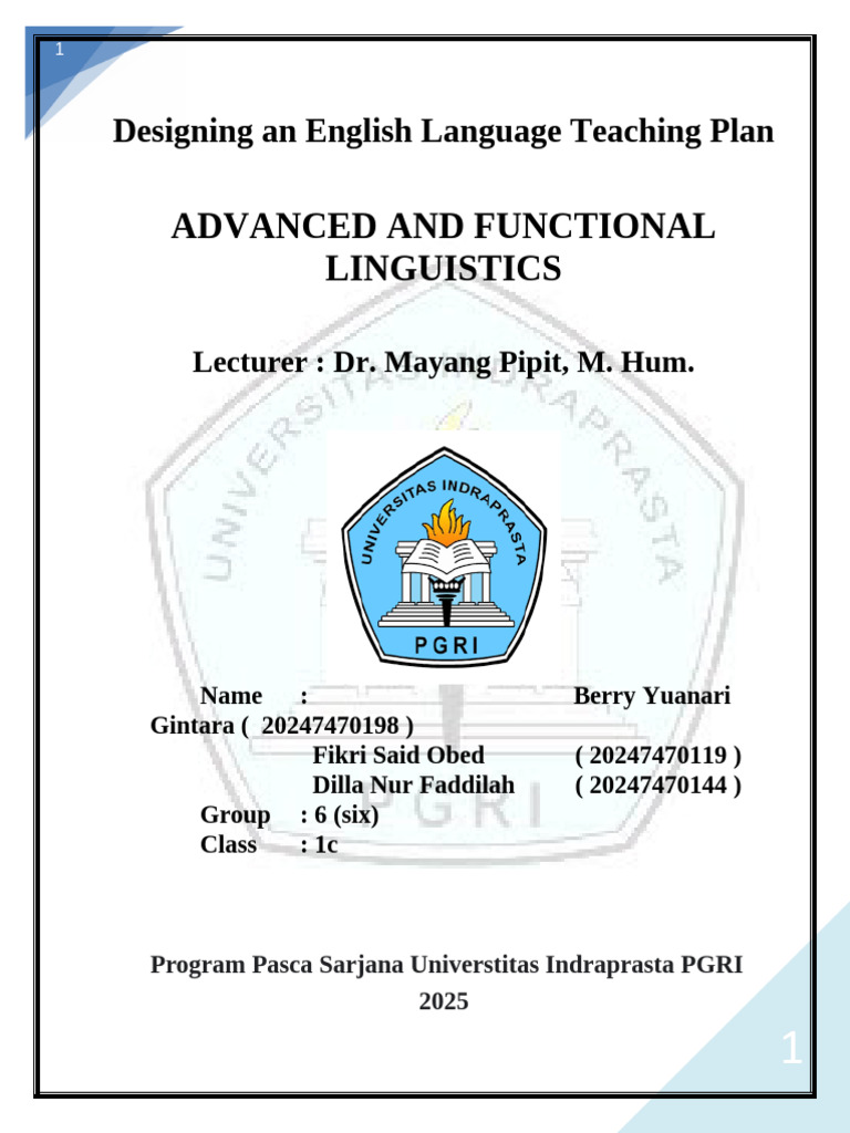 Designing An English Language Teaching Plan | PDF | Learning ...