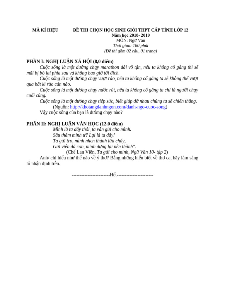 11502.Đề Thi Chọn HSG | PDF