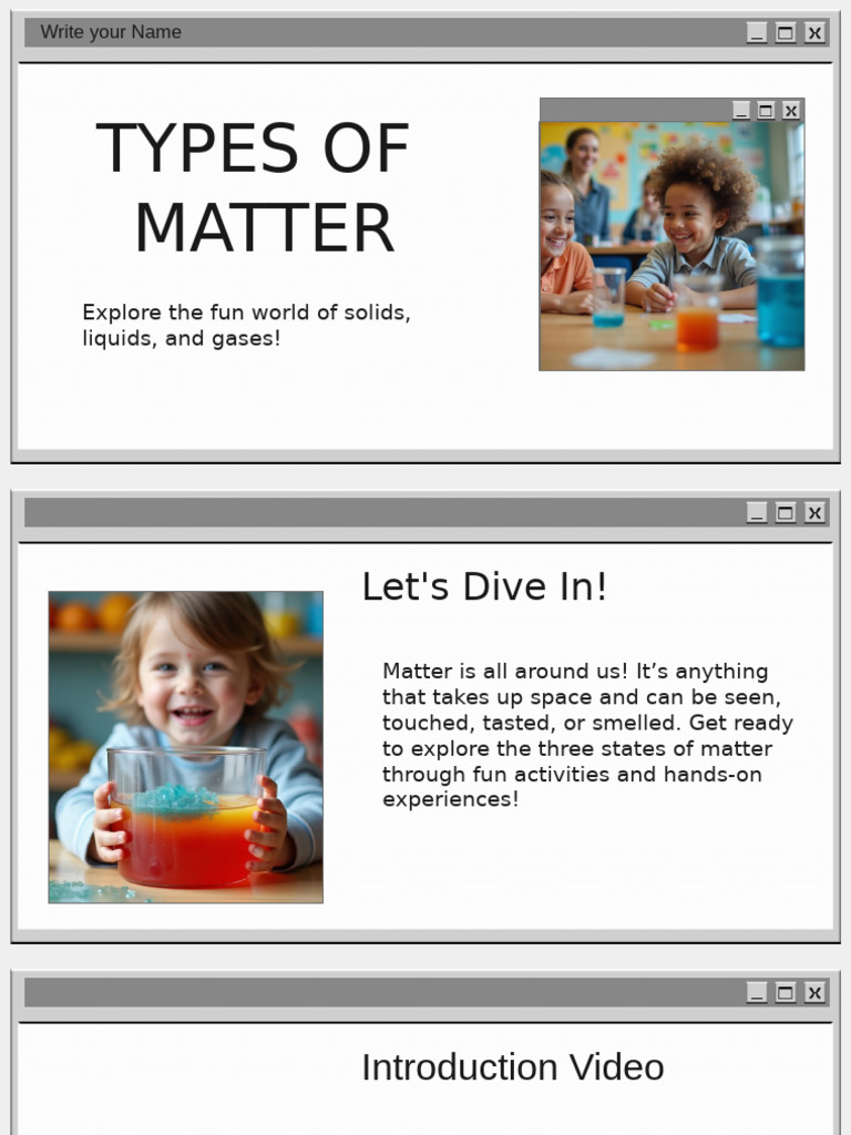 Let's Discover Matter! | PDF | Matter | Gases