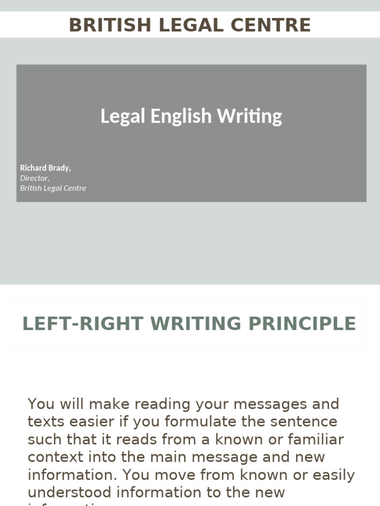 Left-Right Writing Principle Explained | PDF | Safety | Risk