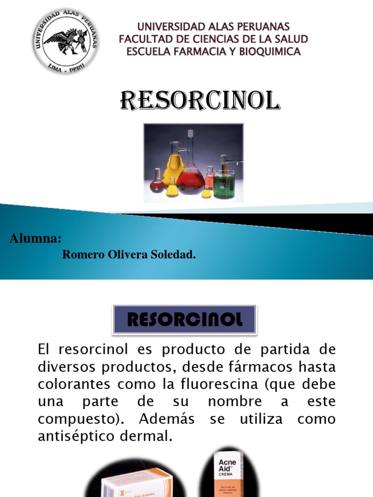 Usos y Precauciones del Resorcinol | PDF | Medicamentos con receta ...