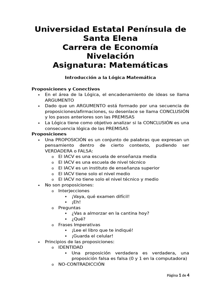 Introducción A La Lógica Matemática | PDF | Proposición | Sintaxis (Lógica)