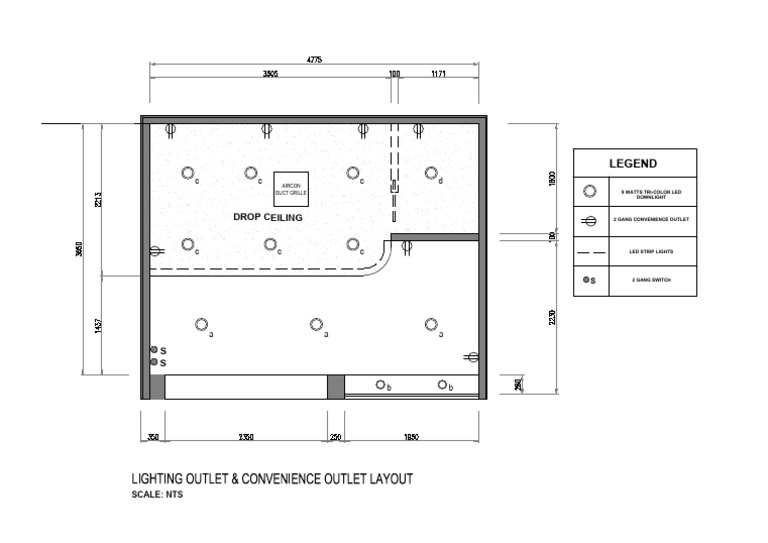 Lighting Outlet Convenience Outlet Layout | PDF