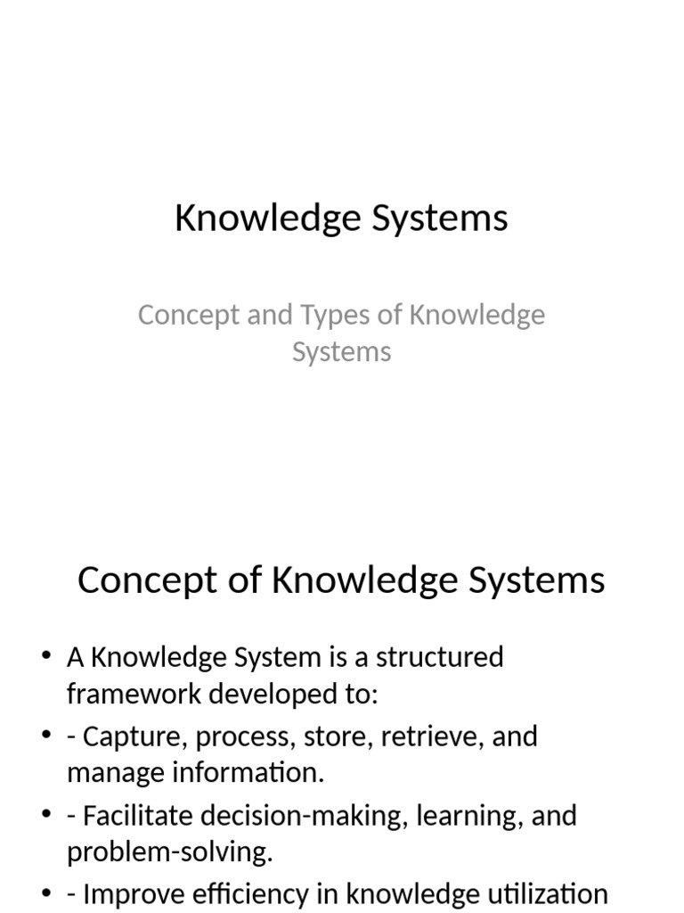 Understanding Knowledge Systems | PDF