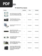 PCworth Product Pricelist | PDF | Computer Architecture | Computer Hardware