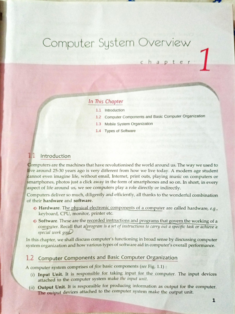 Class 11 Chapter 1 Computer Science. Sumita Arora | PDF | Read Only Memory | Random Access Memory