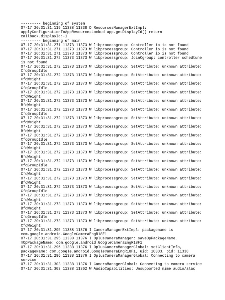 Log Cat 1752755491239 | PDF | Computer Architecture | Computer Programming