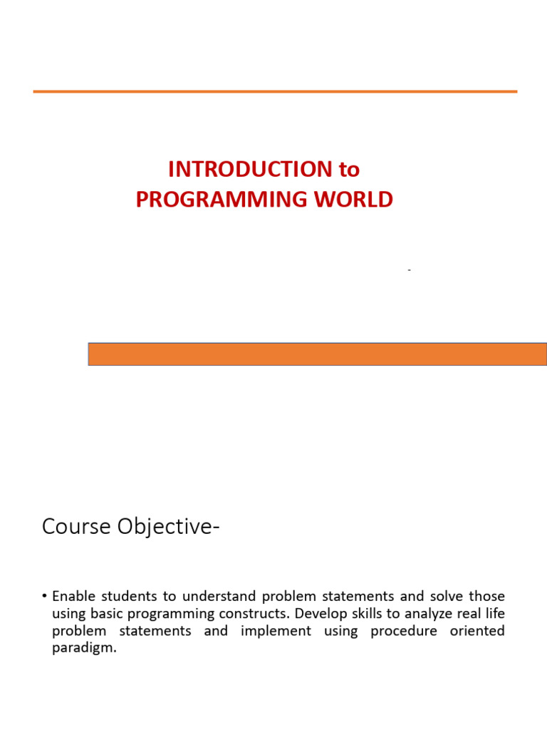 Bridge Course | PDF | Computer Programming | Programming Language