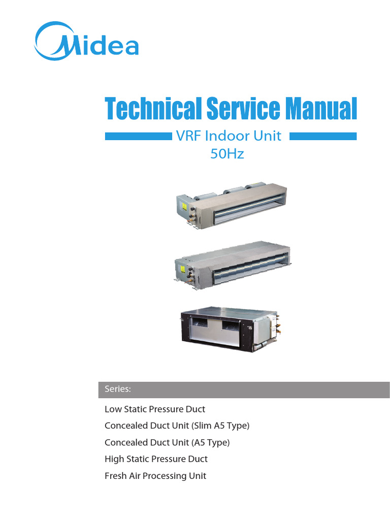 TM Idu VRF 50hz Duct Type TSM | PDF | Vacuum Tube | Duct (Flow)
