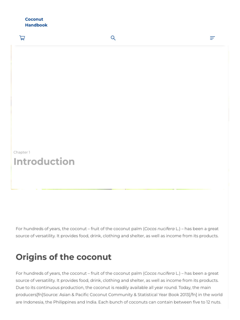 Coconut Handbook: Value-Added Products | PDF | Coconut | Coconut Milk