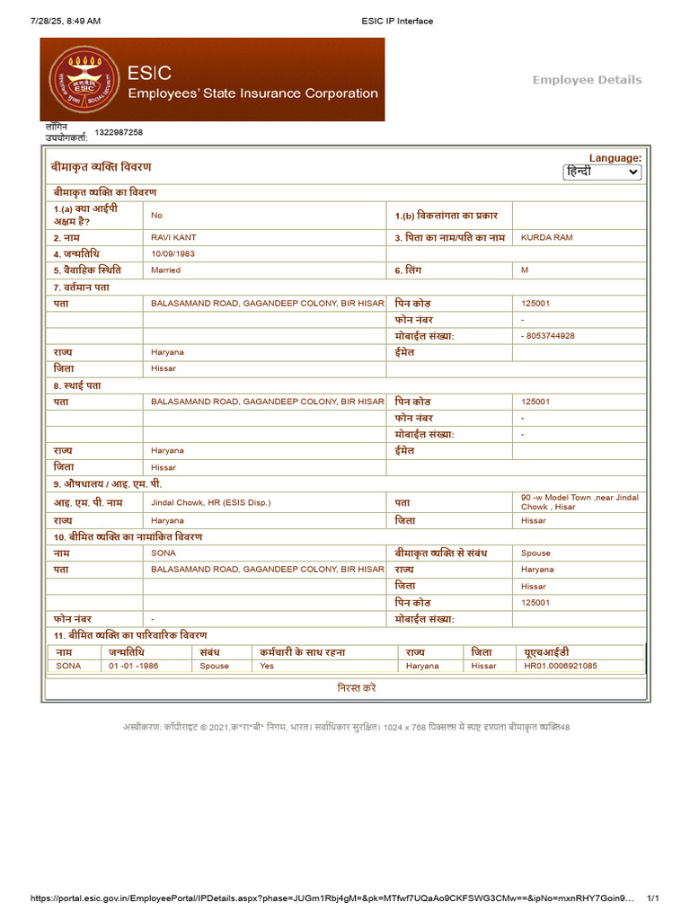 ESIC IP Interface 2 | PDF