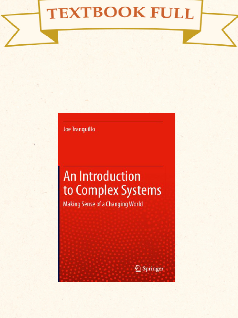 An Introduction To Complex Systems Making Sense of A Changing World ...