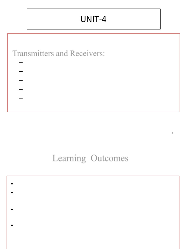 Ac Unit-4 Transmitters & Receivers | PDF | Frequency Modulation ...