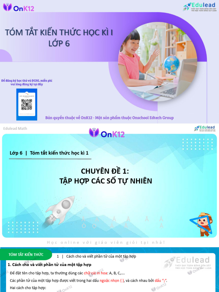 Tóm tắt kiến thức HKI L6 | PDF