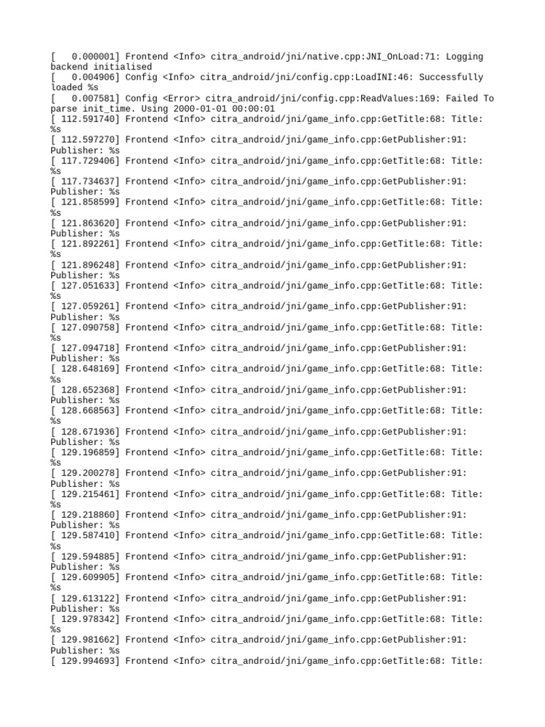 Citra Log | PDF | Software Development | Computer Libraries