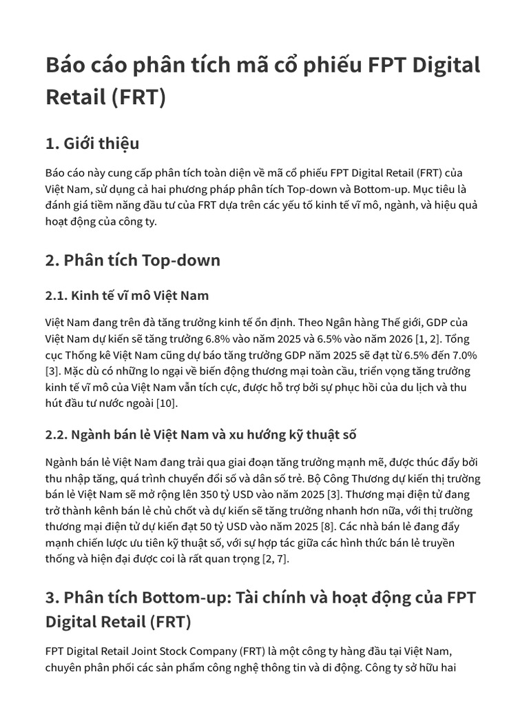 FRT Analysis Report Q1 Analysis | PDF