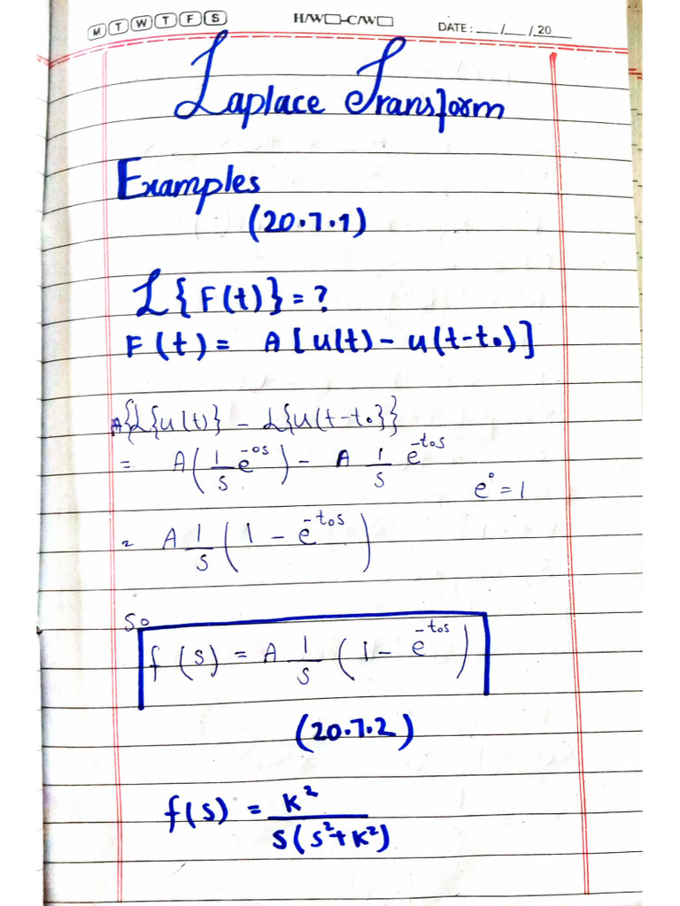Laplace Transform | PDF