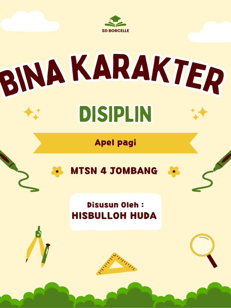 Generasi Berkarakter Mandiri Dan Religius Poster Pendidikan Biru Dan ...