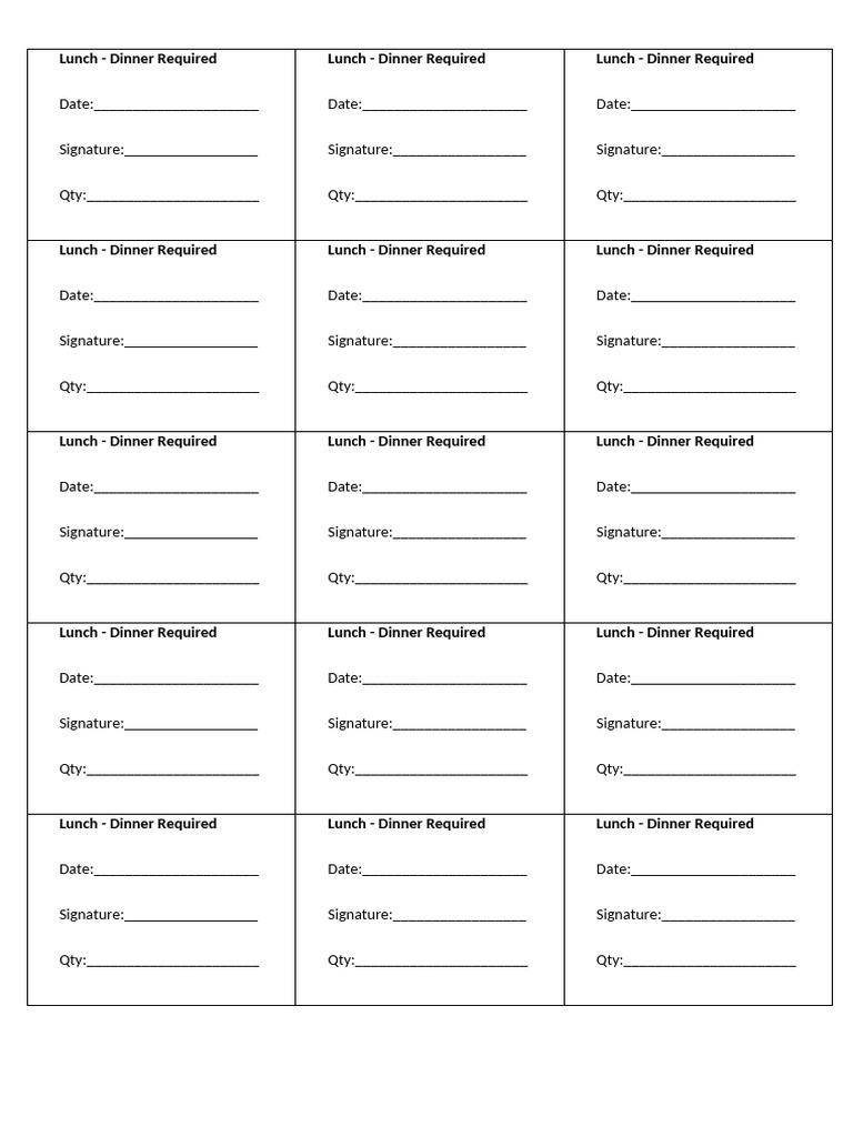 Food Requisition Slip | PDF