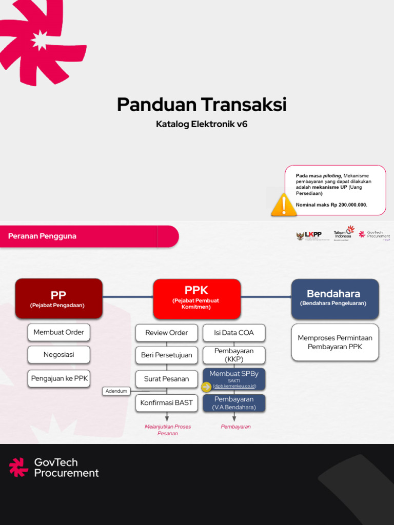 Panduan Praktis INAPROC & Katalog V6 Untuk PP - PPK-28-117 | PDF