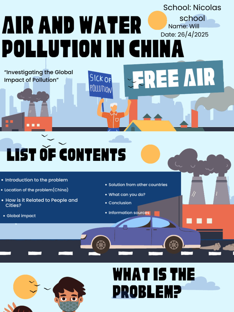 China’s Pollution Crisis: Air & Water Issues | PDF | Pollution | Water ...