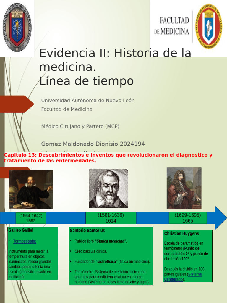 INTRO - Evidencia 2 - Historia de Medicina - Unidad II - Gomez Maldonado Dionisio | PDF ...