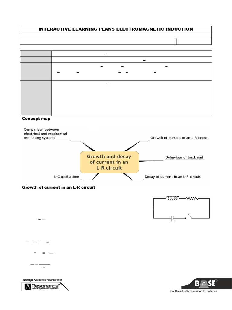Interactive Lecture Plan - 47 | PDF | Inductor | Inductance