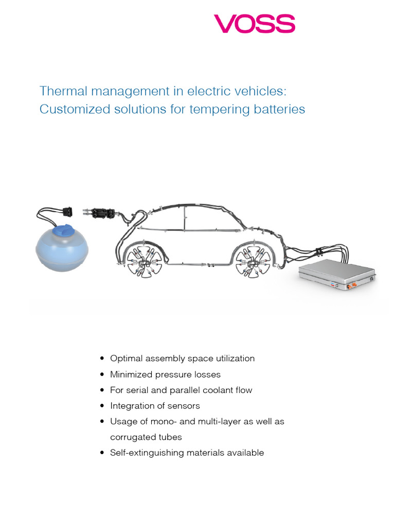 VOSS Automotive Thermal Management Tempering Batteries | PDF | Coolant ...