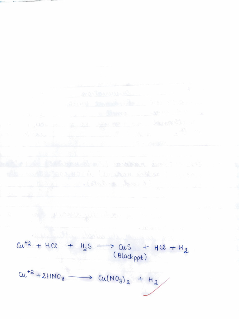 Cation and Anion Analysis Experiment | PDF
