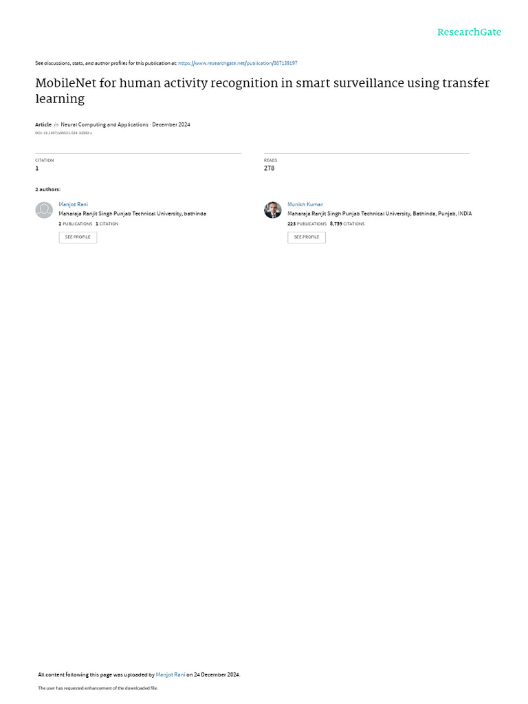 I Am Sharing 'MobileNet For Human Activity Recognition in Smart ...