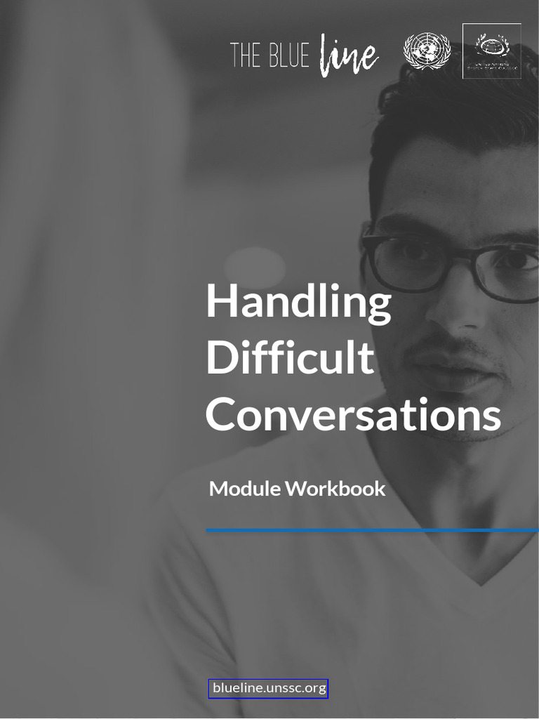 Workbook - Handling Difficult Conversations (Interactive) | PDF ...