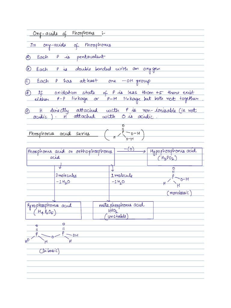 Oxy Acids of P | PDF