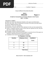 KCSE Pp3 2025 Trial 1 | PDF