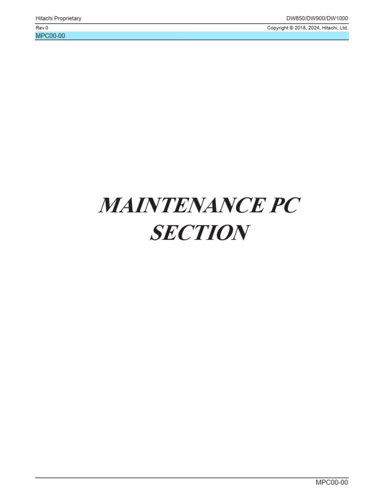 Hitachi Maintenance PC Setup Guide | PDF | Internet Information ...