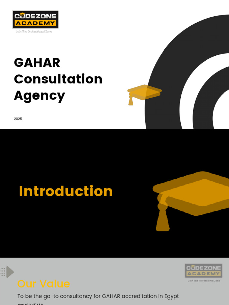 GAHAR Accreditation Consultancy Overview | PDF | Health Care | Hospital