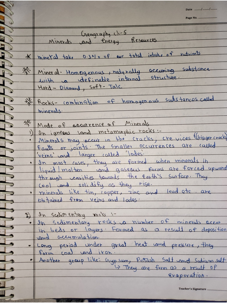 Class 10 Geography Chapter 5 | PDF