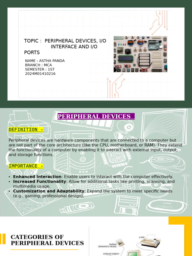 Presentation ASTHA COA | PDF | Input/Output | Usb