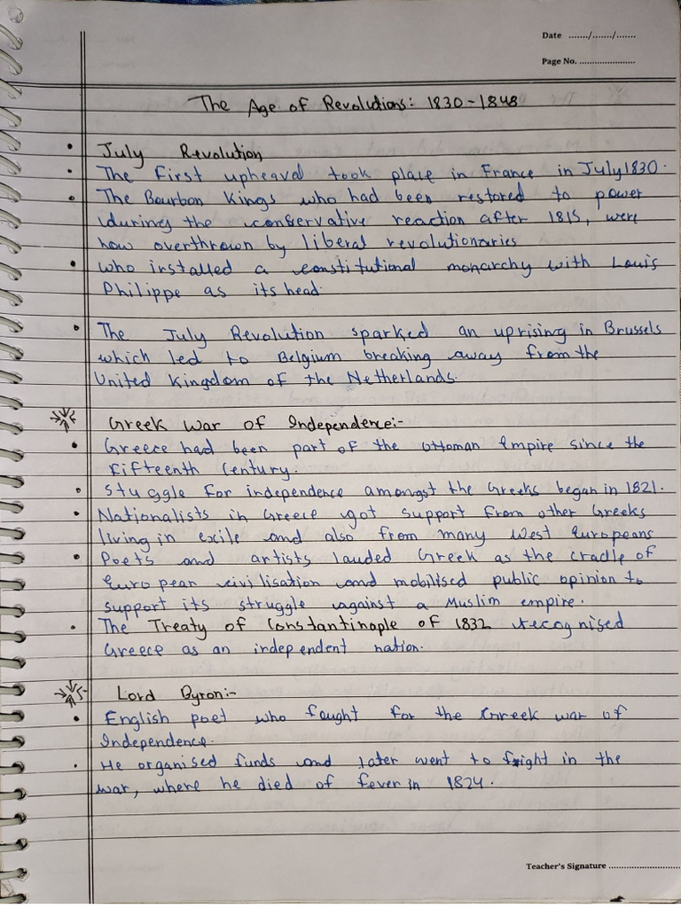 Class 10 History Chapter 1 The Age of Revolution | PDF