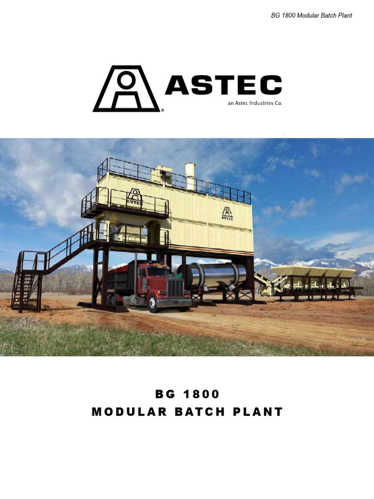 Astec BG 1800 Modular Batch Plant Brochure 2019 | PDF