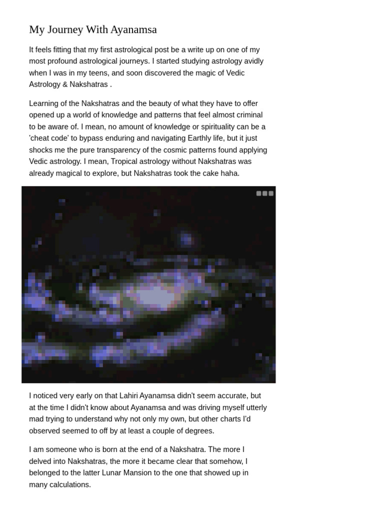 My Journey With Ayanamsa | PDF | Astrology | Knowledge