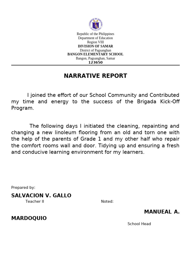 Brigada Kick-Off Program Report | PDF