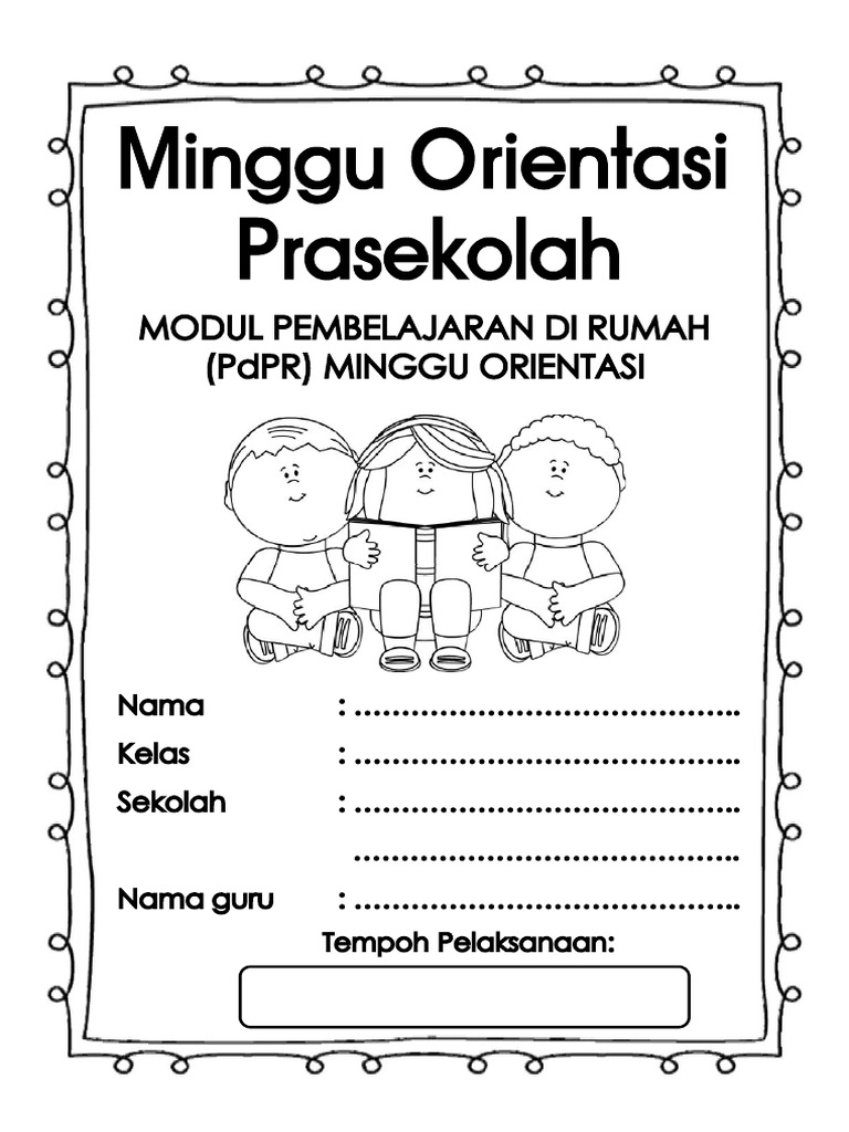 Modul PDPR Minggu Orientasi Prasekolah 2021 | PDF