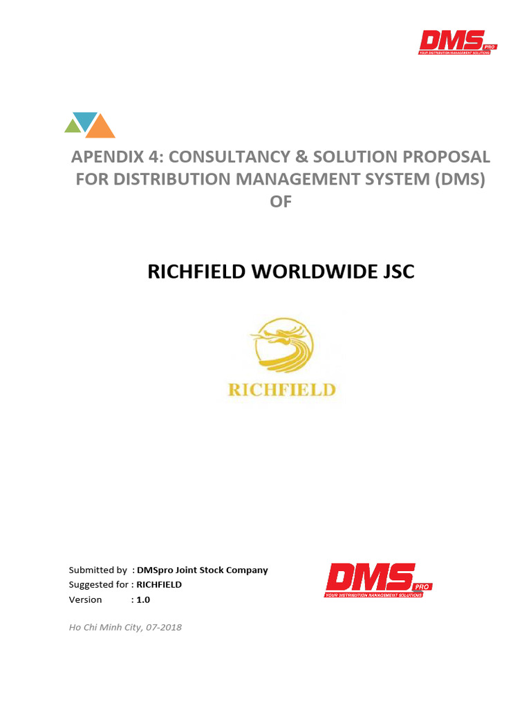 DMSpro - APENDIX 4 - DMS Project Management Proposal | PDF | Project ...