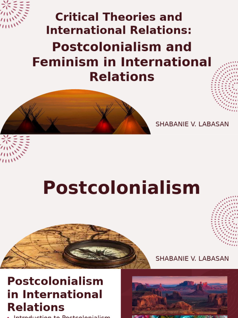Postcolonialism and Feminism in IR | PDF | Postcolonialism | Gender Studies
